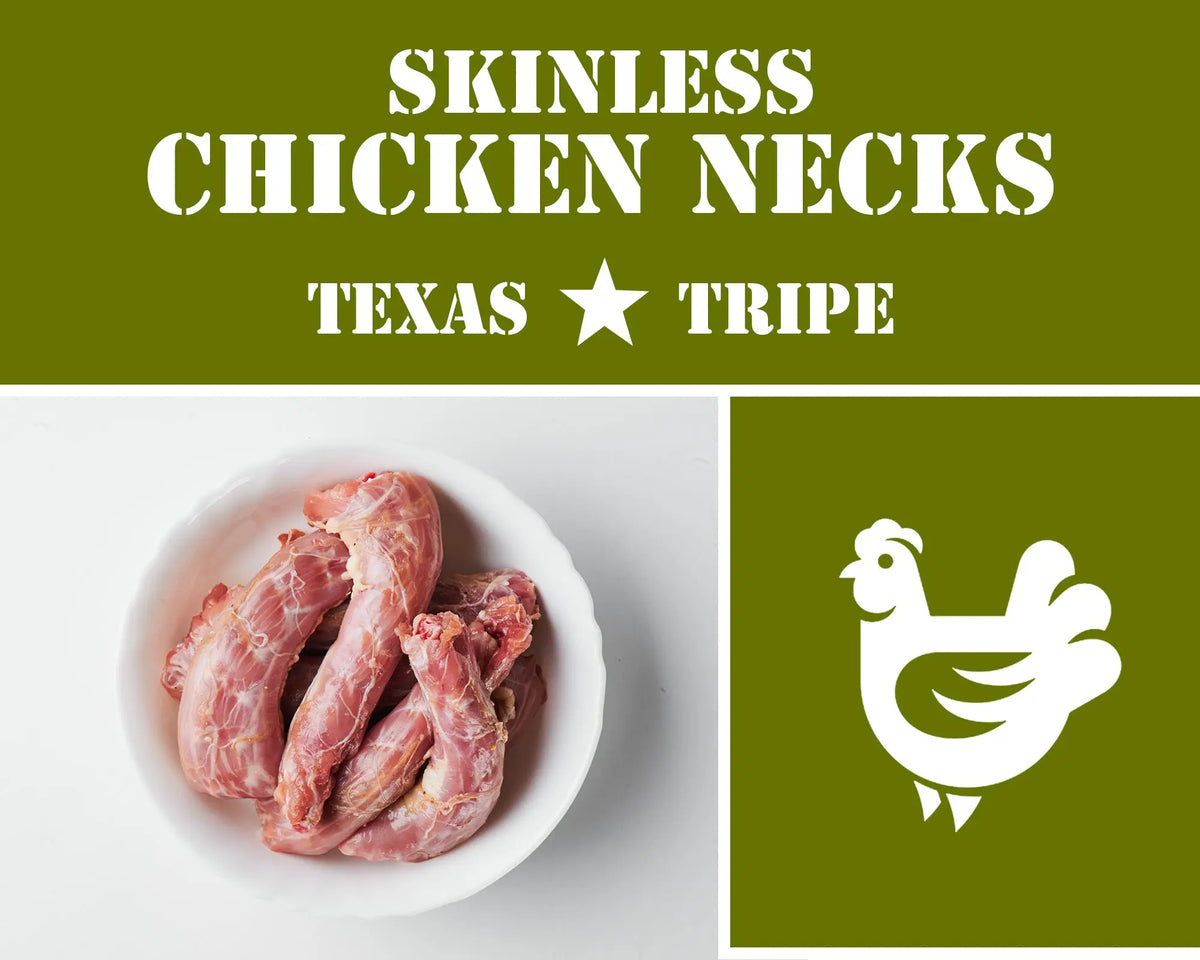 Skinless Chicken Necks – West Texas Primal Bites